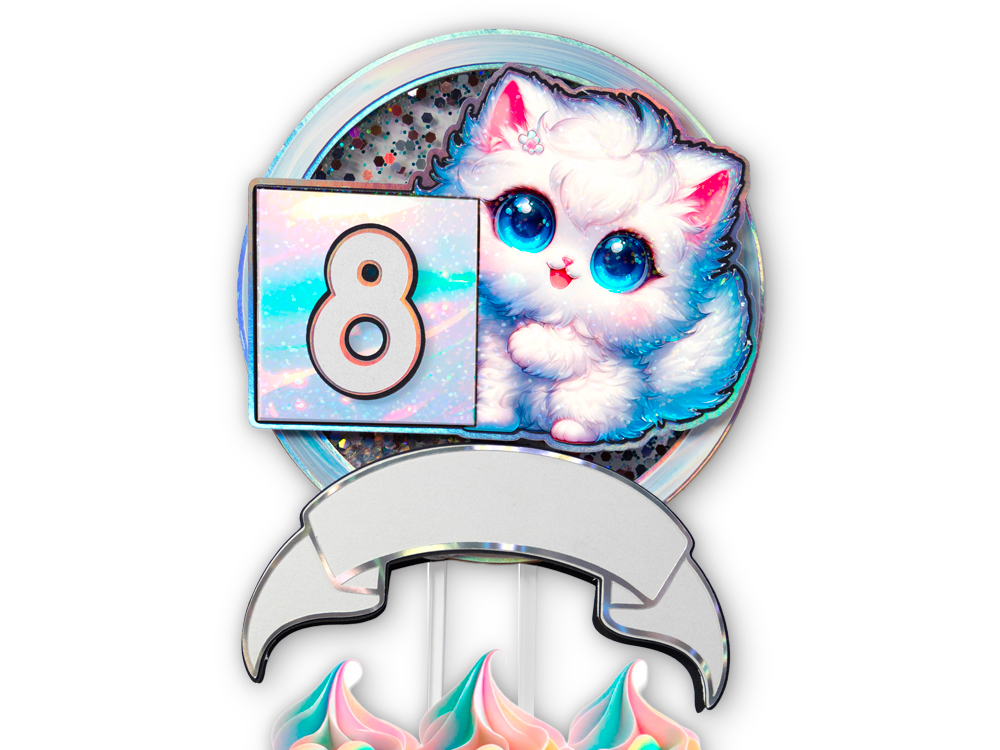Kitten Cake Topper - Craft Whirled